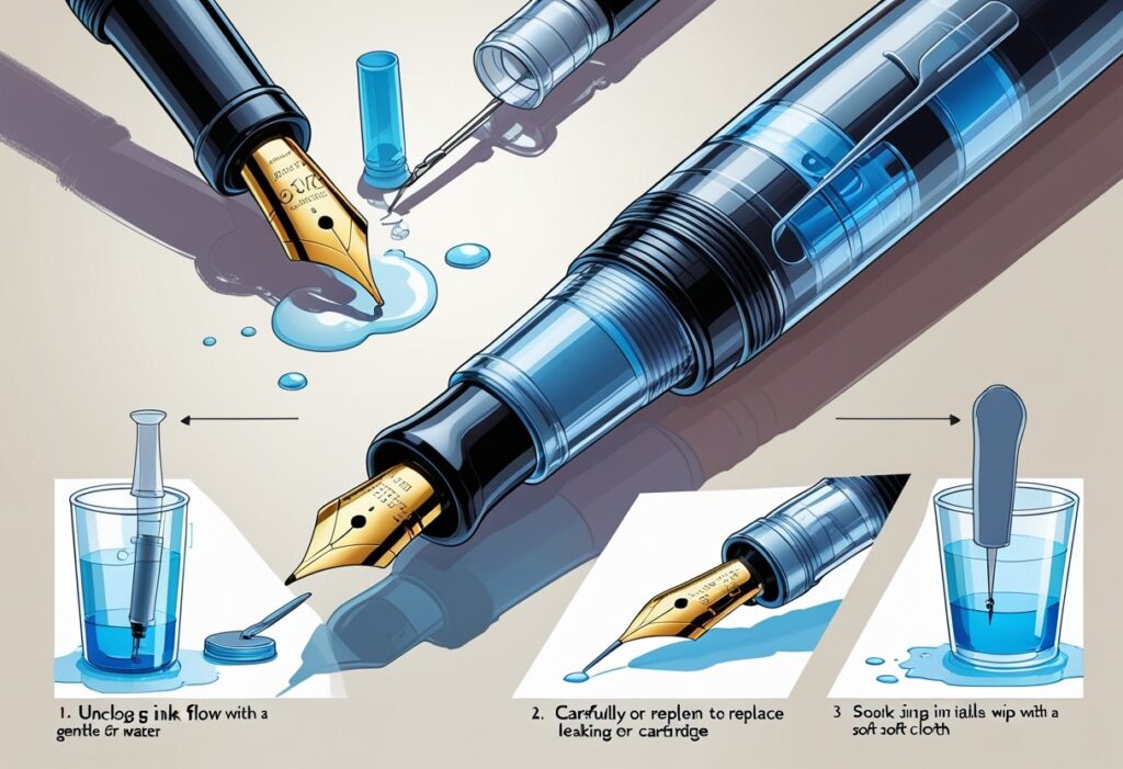 How to Fix Common Fountain Pen Problems: Ink Flow, Leaks, Cleaning ...